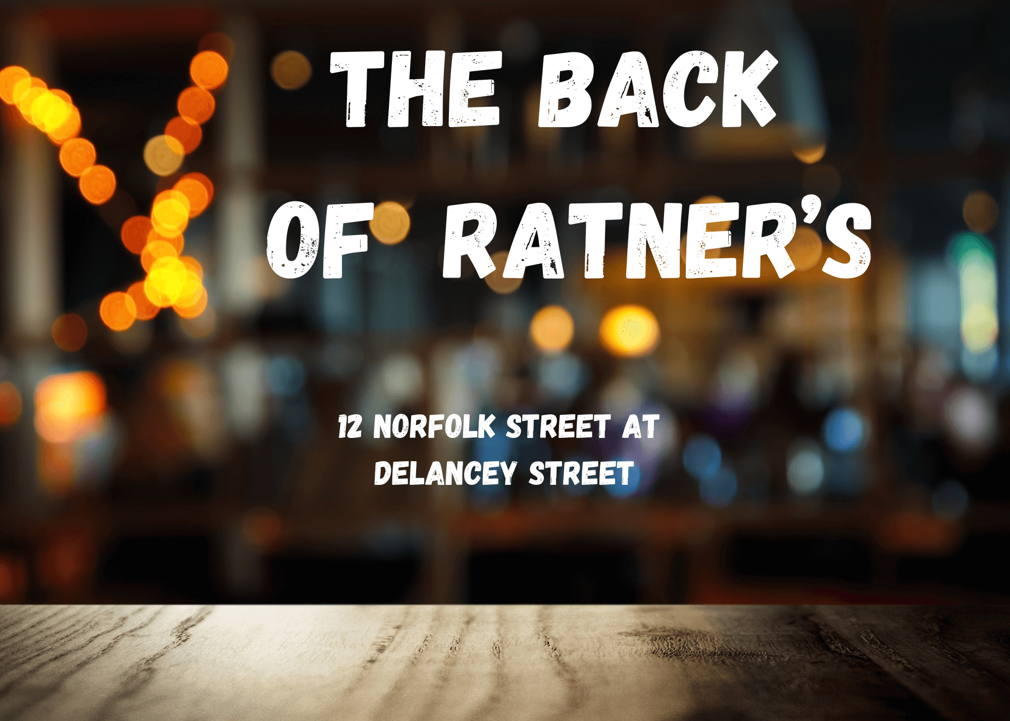 The Back of Ratner’s - Crime and Cocktails Mafia History and Information