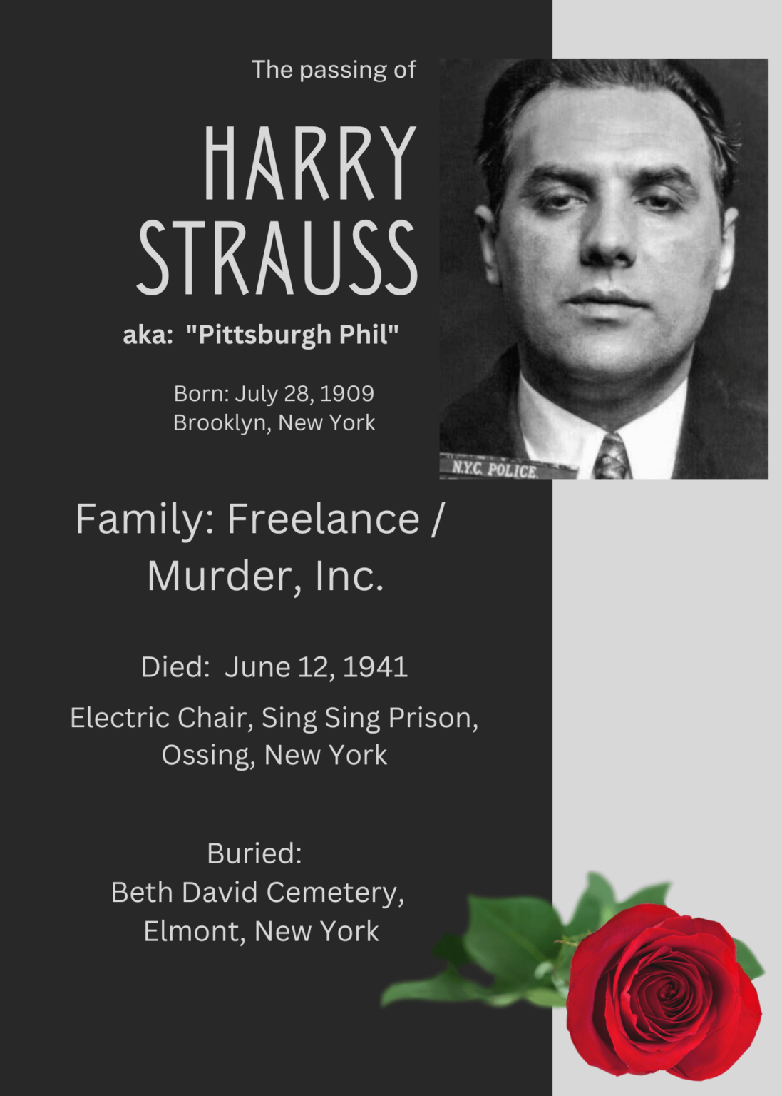 Harry “Pittsburgh Phil” Strauss - Crime and Cocktails Mafia History and ...
